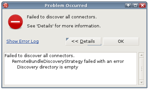 Failed to discover all connectors error - Techyv.com